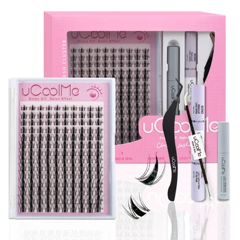 UCoolMe lashes Fairy Lashes Cluster C Curl 140 Pcs Individual Lash ...