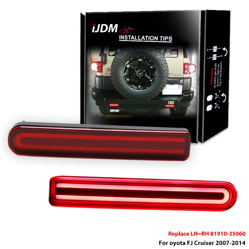iJDM-Bumper-Reflector-Lights-For-Toyota-FJ-Cruiser-Function-as-Tail ...