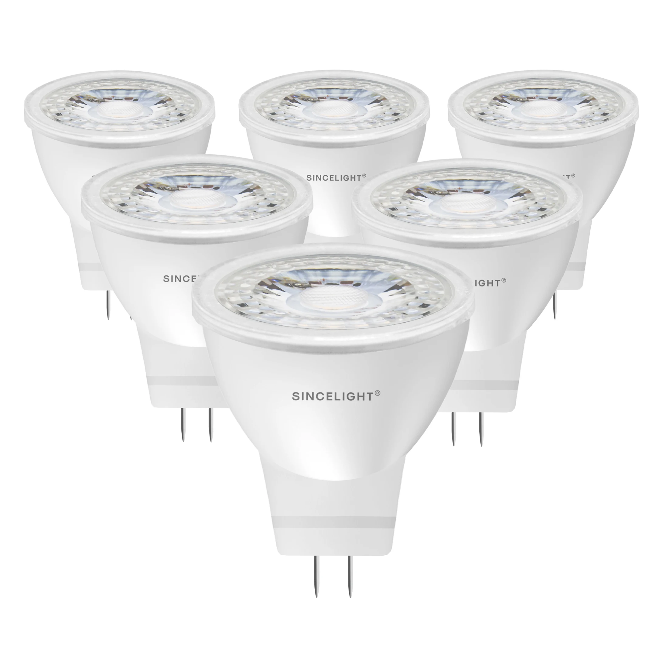 Pack of 6 MR11 GU4 LED Bulb Lamp 3W 12V AC/DC Equal to 25W Halogen ...