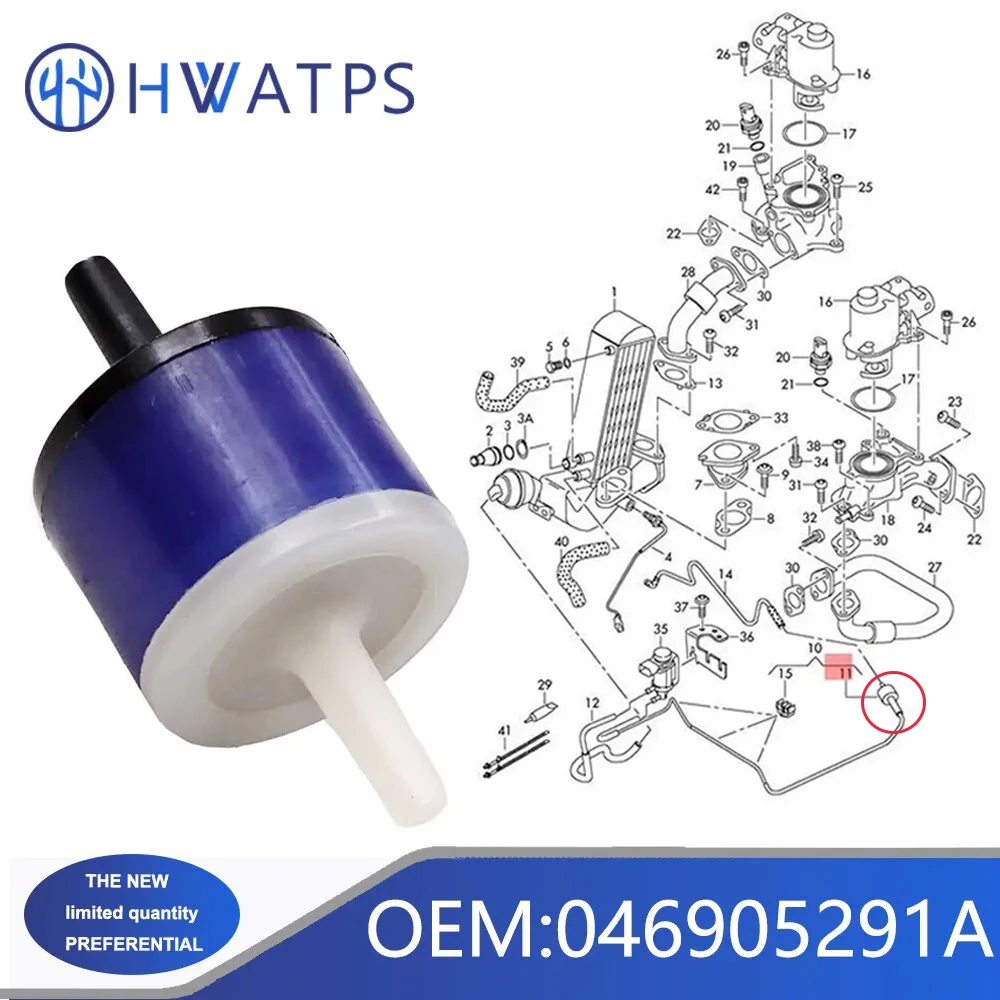 1-10PCS-046905291A-Exhaust-Gas-Recirculation-EGR-Vacuum-Check-Valve-For ...