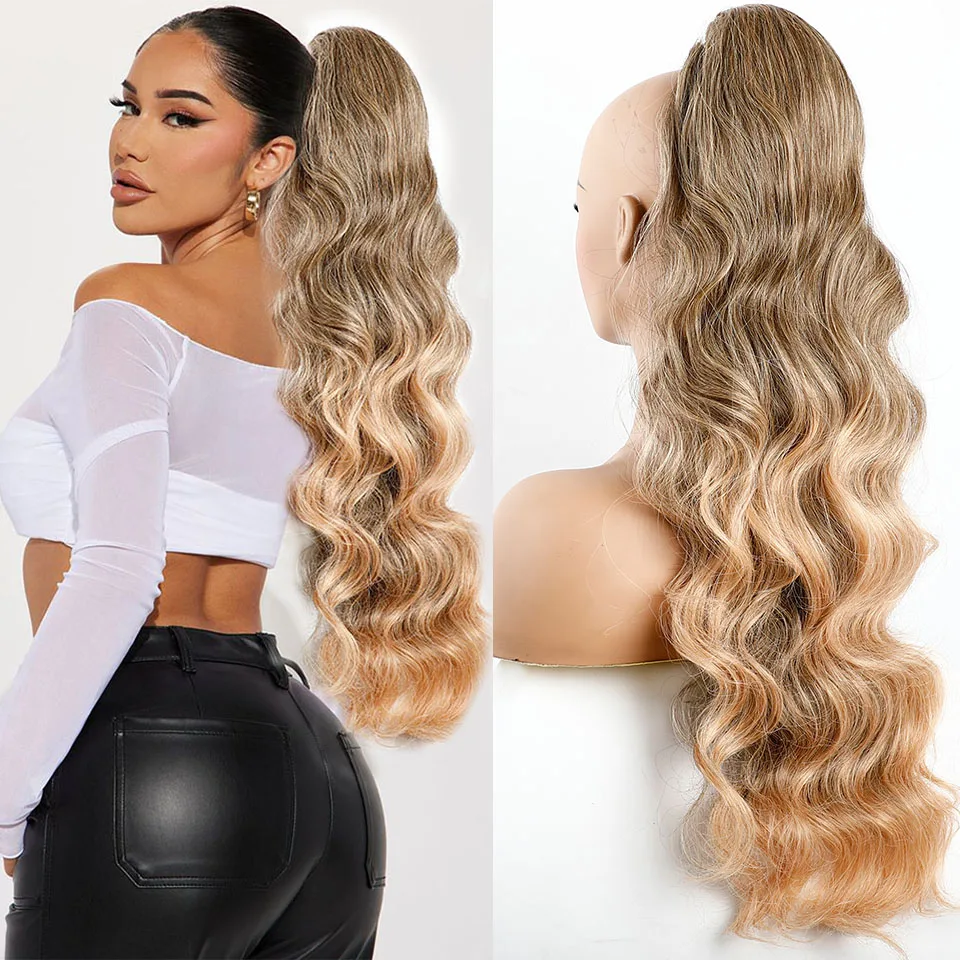 Body-Wave-Ponytail-Extensions-Bio-Human-like-Clip-Hair-Brazilian-Virgin ...