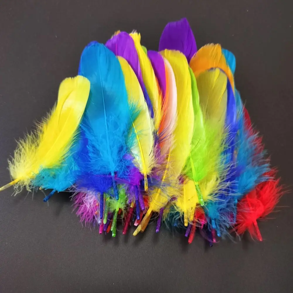 1-Piece-Dream-Catcher-Making-Material-Dyed-Natural-Large-Long-Goose ...