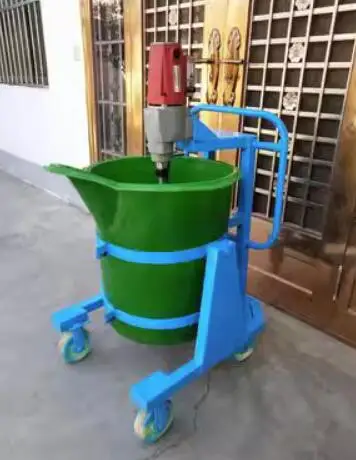 Self-leveling mixing barrel duckbill plastic mixer cement gypsum based ...