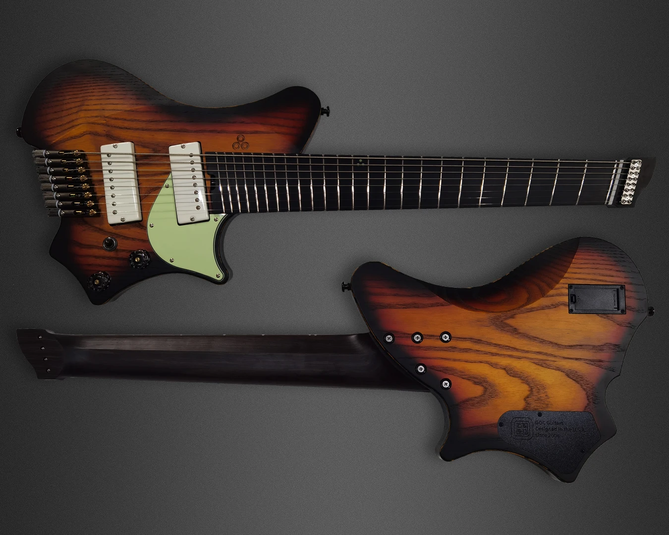 GOC Satya Headless Guitar 8 String SH8RSB (Sunburst)