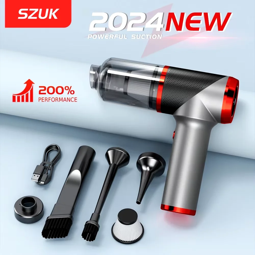 SZUK Car Vacuum Cleaner Portable Blower Strong Suction Mini Cleaner ...