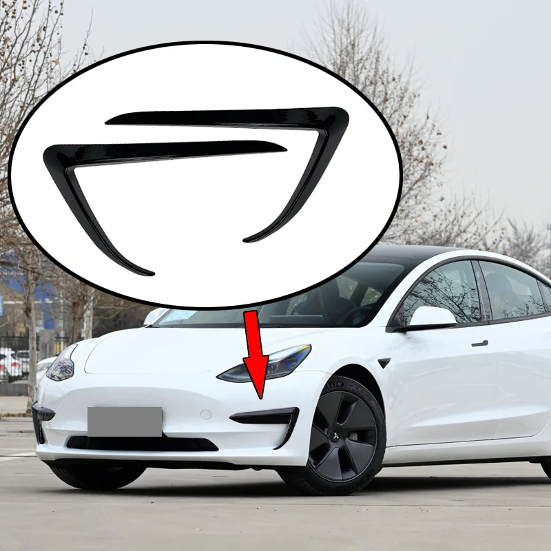 Use For Tesla Model 3 Accessories 2017-2022 Front Bumper Fog Lamp ...