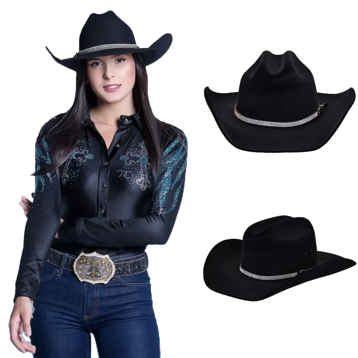 Chap-u-Feminino-Country-Rodeio-Festa-De-Pe-o-Ana-Castela-Boiadeira ...