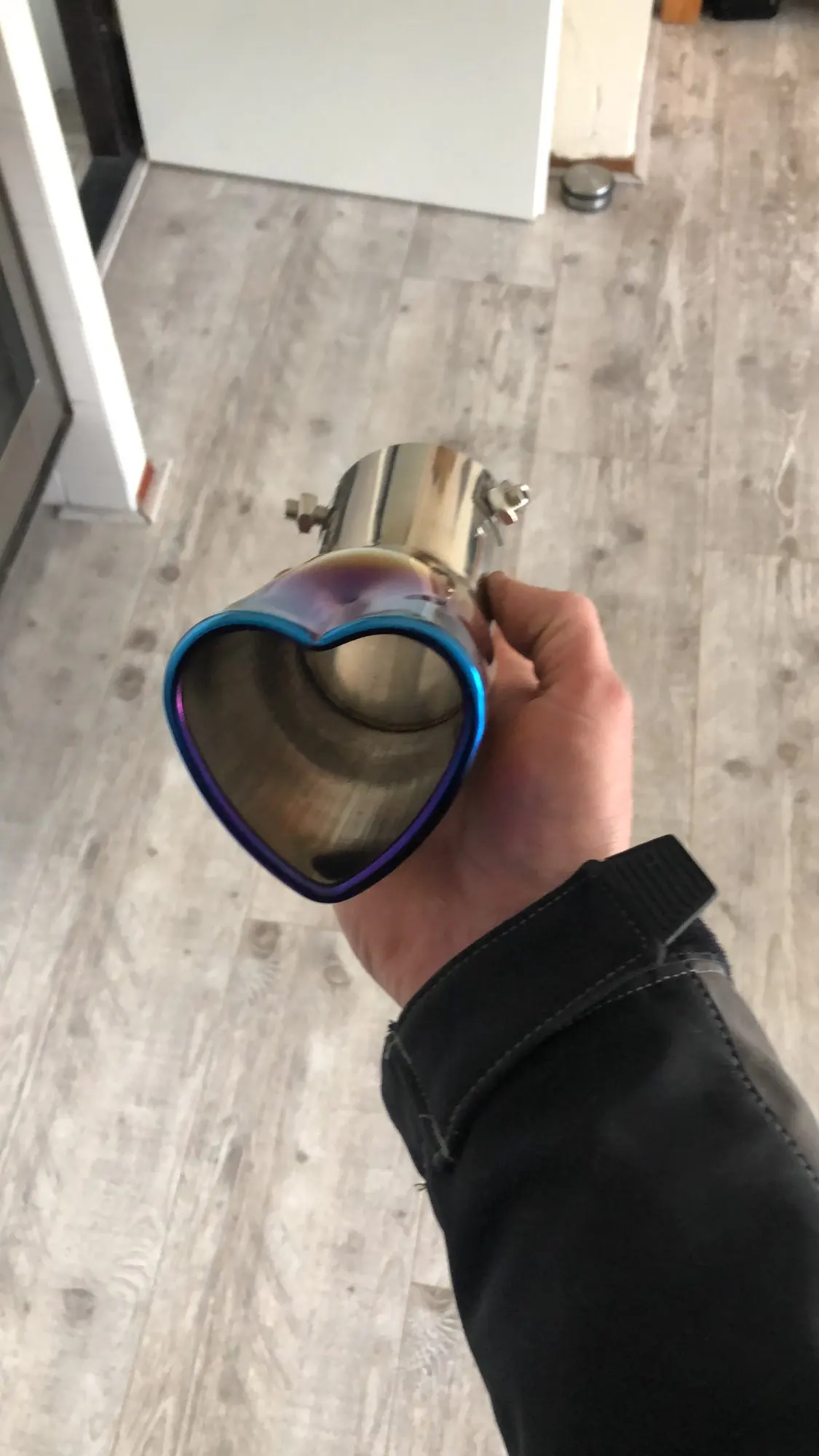 Burnt Blue Heart Muffler Tip: Stainless Steel Exhaust Upgrade – JDM ...