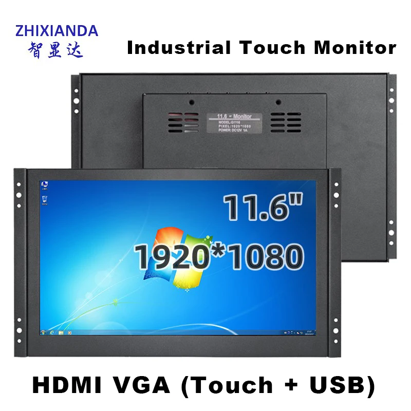 Monitor-LCD-Industrial-Frame-Aberto-Tela-de-Toque-Resistiva-ou ...
