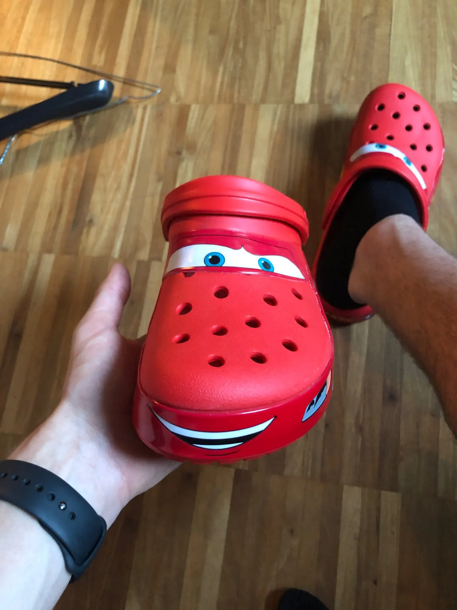Lightning McQueen Crocs - UK Sizes