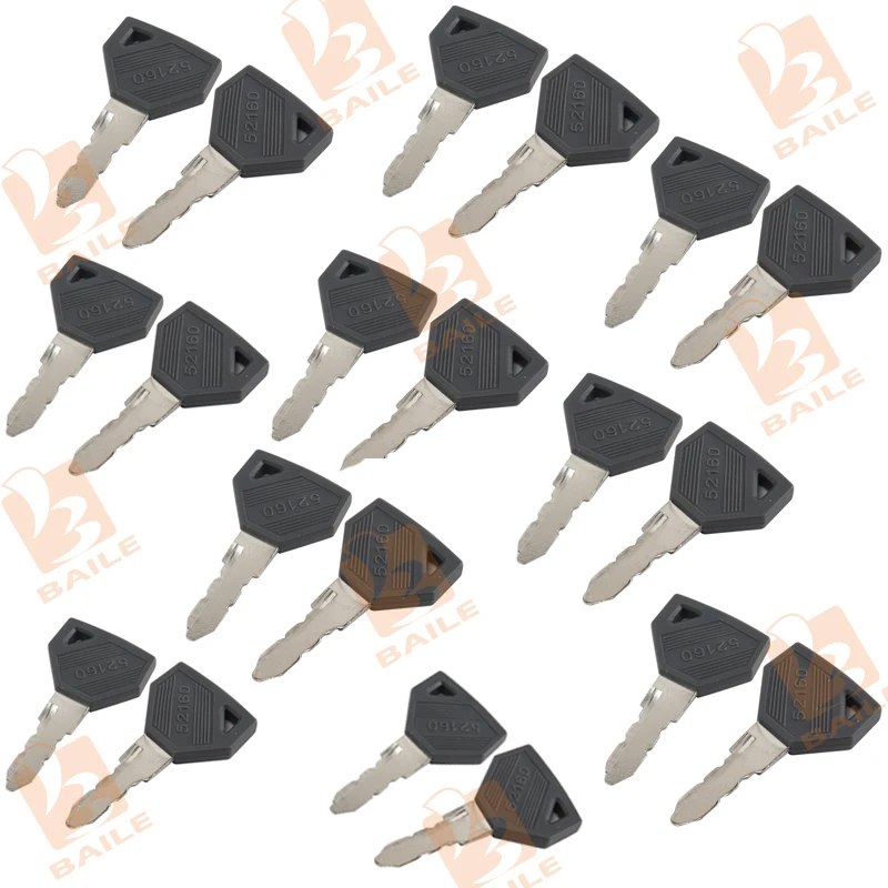 20PCS-Lgnition-Keys-198360-52160-For-Yanmar-Excavator-Grader-Dozer ...