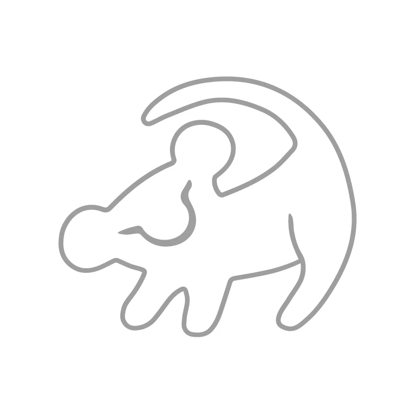 The Lion King Baby Simba Drawing On Tree