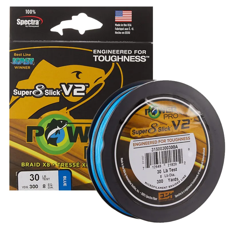 POWER PRO SSV2 275M PE Line 8 Strands Spectra Fishing Line Original USA ...