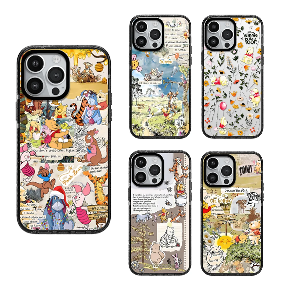 Pooh Bear Tigger Friends Play Acrylic Phone Case With MagSafe For ...