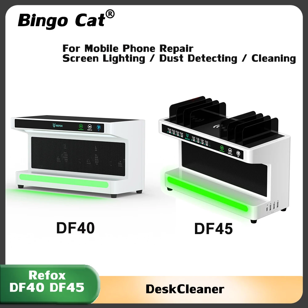 REFOX-DF40-DF45-Desk-Cleaner-Anti-Dust-Checking-Desktop-For-Phone ...