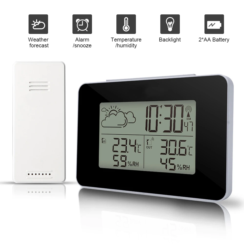 Weather-Station-Alarm-Clock-Electronic-Digital-Temperature-Humidity ...