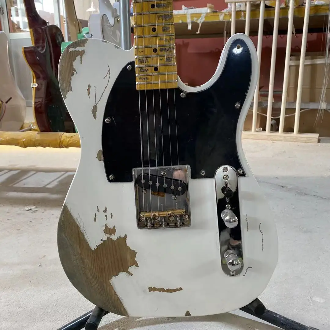 Fender Telecaster White Black Pickguard