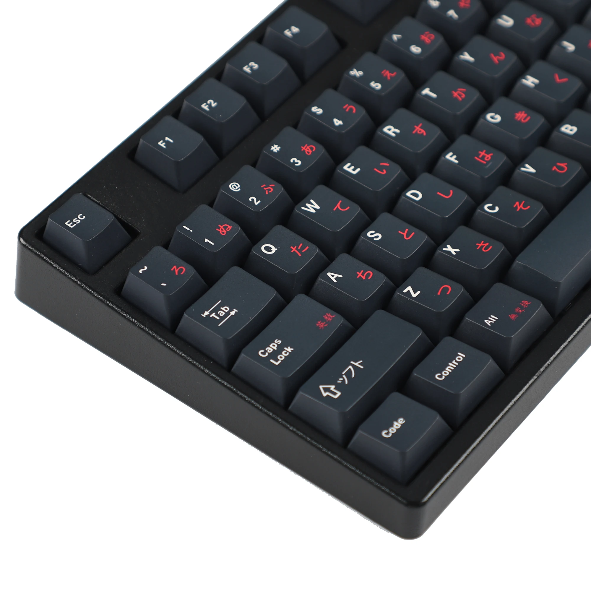 Cherry Profile WoB Red Cyrilic Dye Sub Keycaps PBT Japanese Key caps For TKL 61 64 68 75 87 96 ...