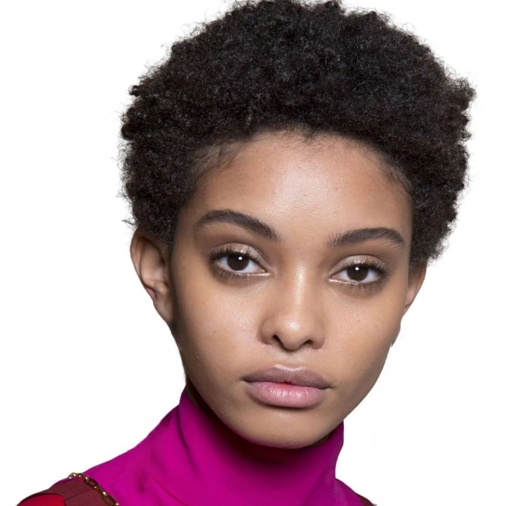 GINGIN-Low-Cut-Afro-Wig-Human-Hair-Wigs-Without-Glue-Short-Afro-Kinky ...