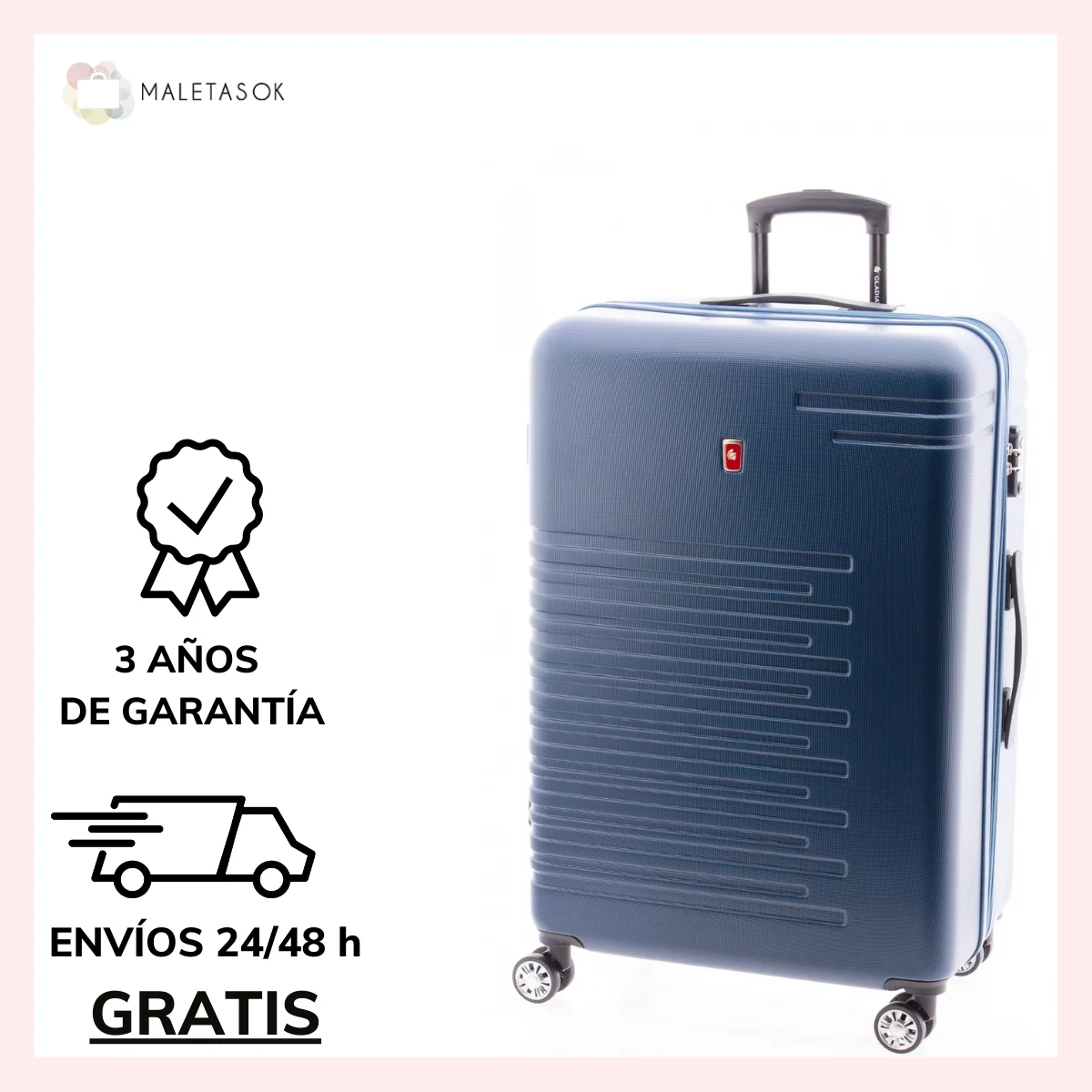 Large-suitcase-2512-Gladiator-Cactus-4-double-wheels-rigid-ABS-suitcase ...