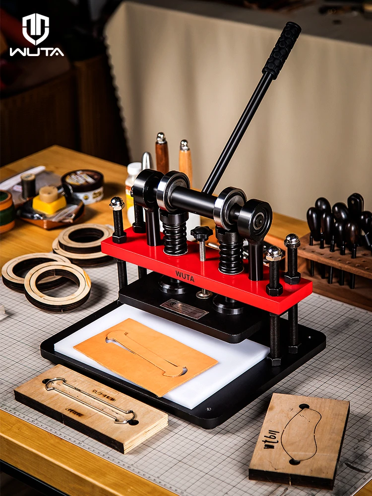 WUTA Pro Leather Cutting Machine Manual Die Cutter Embossing Shaping ...