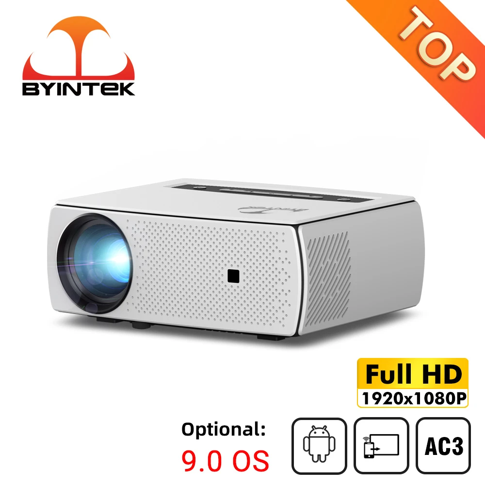 Byintek K18 Portable Mini Full Hd 1920x1080 Lcd Smart Android 9.0 Wifi ...