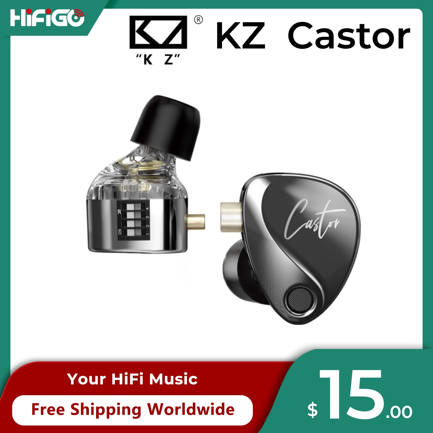 KZ-Castor-auriculares-internos-HiFi-2-cascos-din-micos-de-gama-alta ...