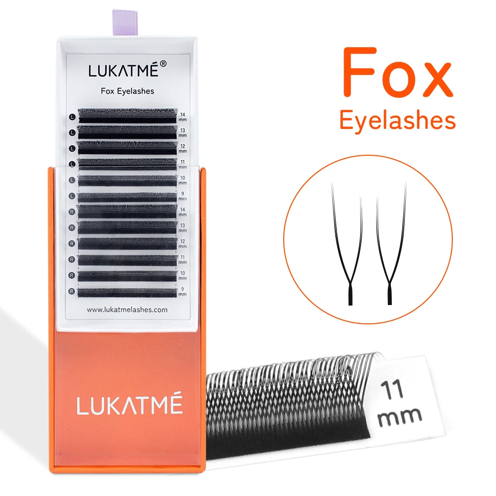 LUKATME Fox U Shaped YY Eyelashes Premium PBT Fox UU Lash Extensions ...