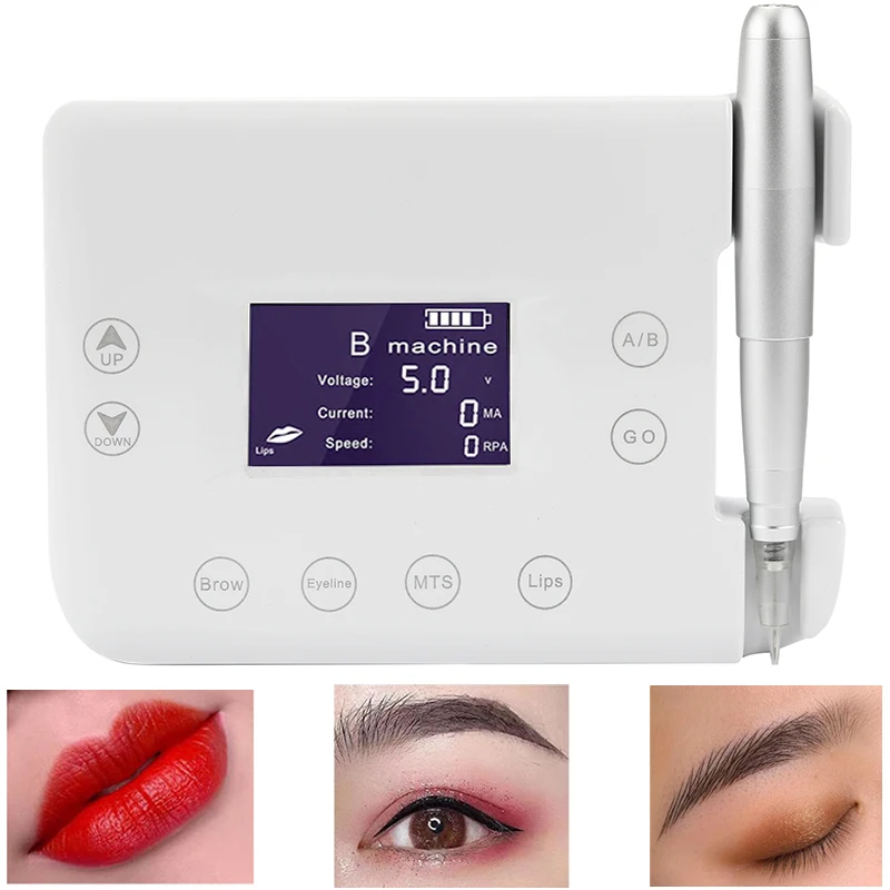 Professionelle Tattoo Kit Permanent Make Up Maschine Rotary Tattoo Gun ...