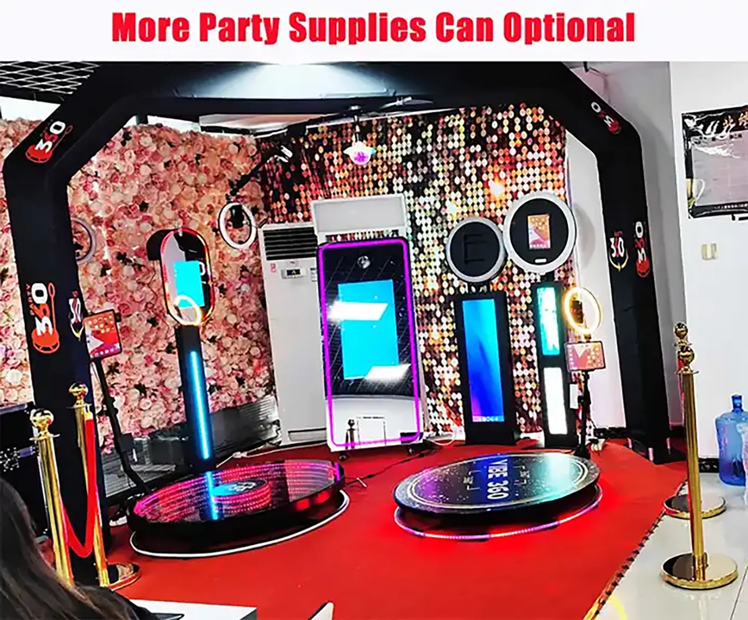360 Photo Booth Selfie Overhead Video Booth Top Spinner Sky Arch With ...