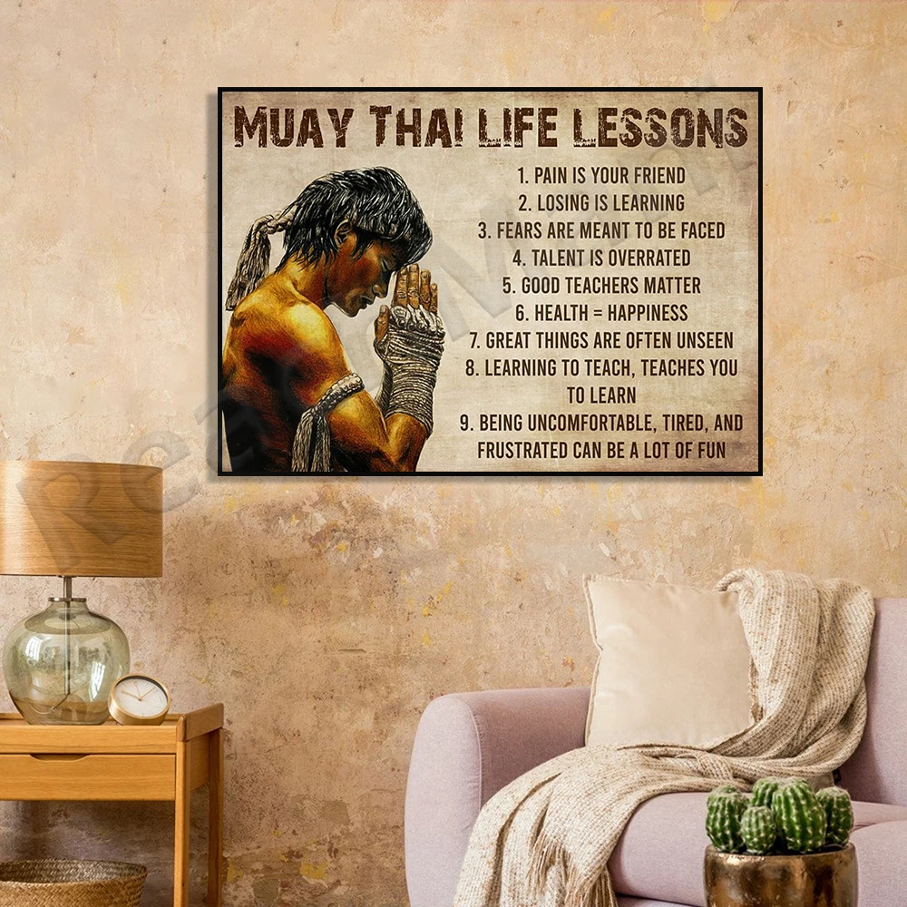 Muay Thai Techniques Poster
