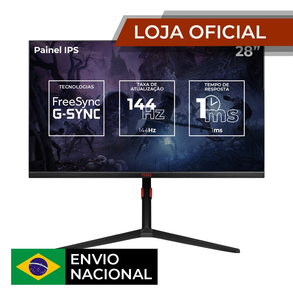 Monitor-Gamer-Pichau-Cepheus-Fuse-28-28-Pol-IPS-UHD-1ms-144Hz-FreeSync ...