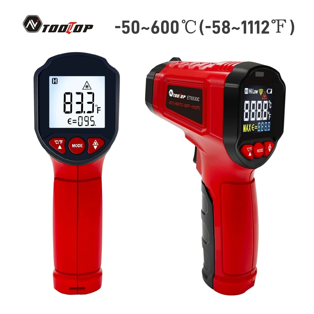 TOOLTOP-ET6530C-Infrared-Thermometer-50-600-Non-contact-Industrial ...
