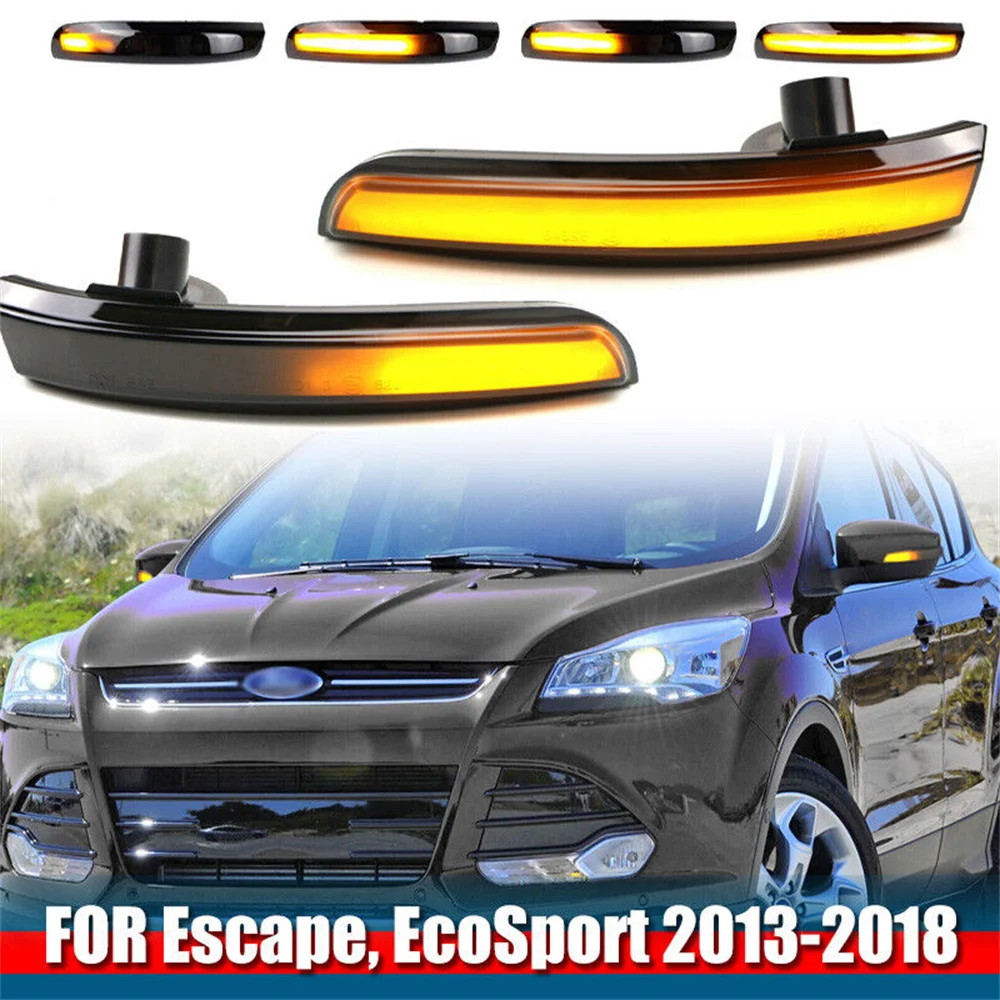 2-Pieces-Dynamic-Blinker-LED-Turn-Signal-Lights-Side-Mirror-indicator ...