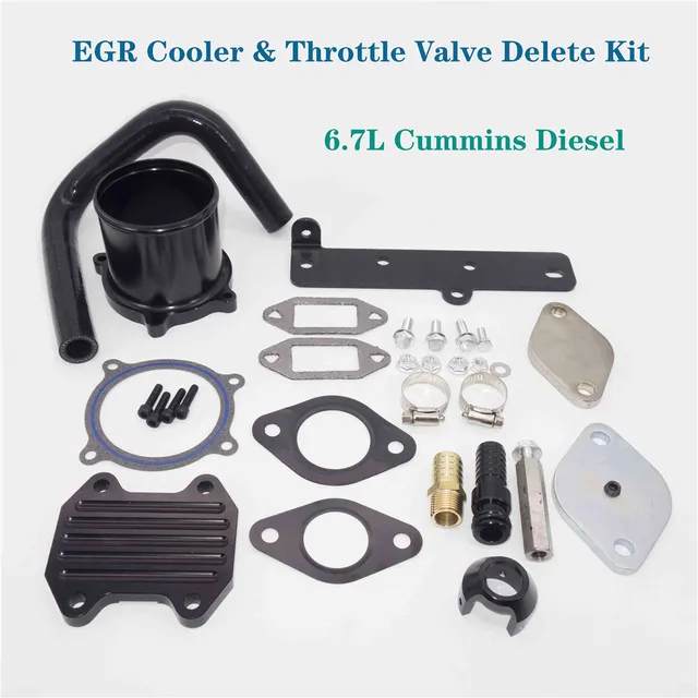 6.0 EGR Eliminator Spool With Bolts & Orings For 2003-2010 Ford F250 ...