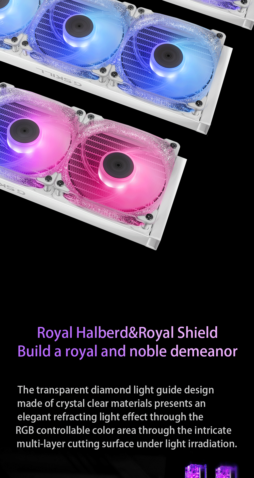 GSKILL ROYAL SHIELD 360 White 360mm AIO CPU Cooler - https://www ...