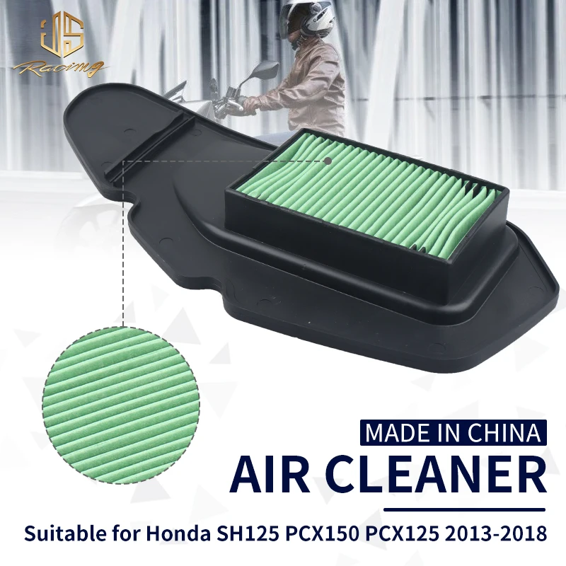 JSRAOIMG Motorcycle Air Filter Intake Cleaner For Honda PCX125 2012 ...
