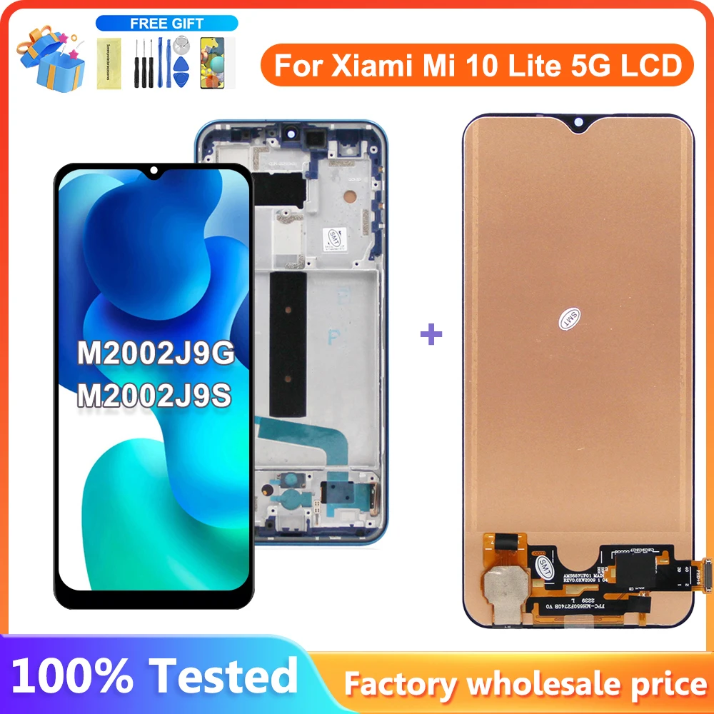 100-Test-For-Xiaomi-Mi-10-Lite-5G-LCD-Display-Touch-Screen-Display ...