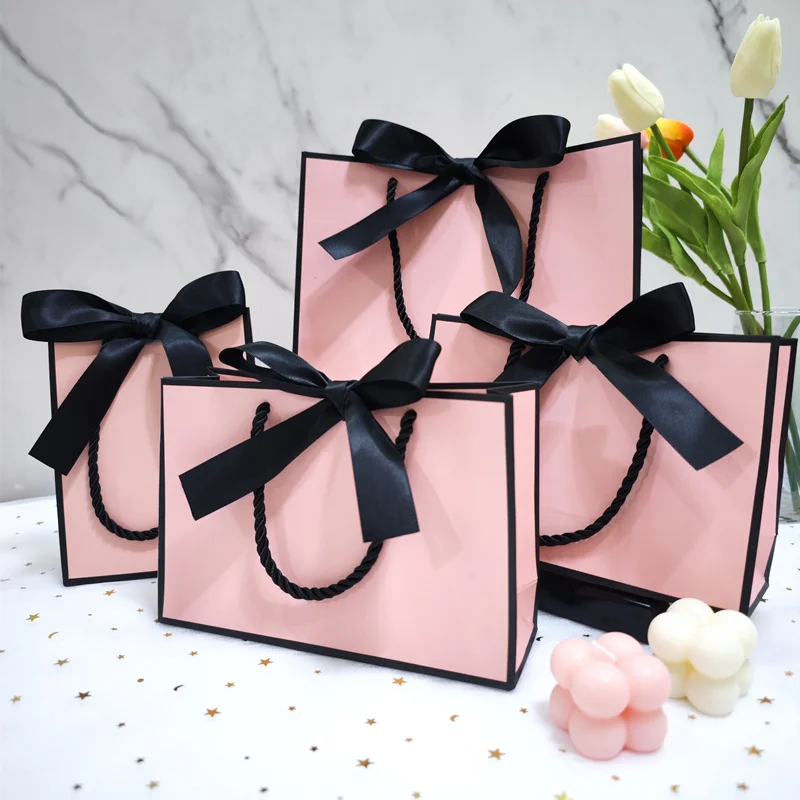 New High Quality Pretty Pink Gift Bag Gift Box Ornament Pajama Book ...