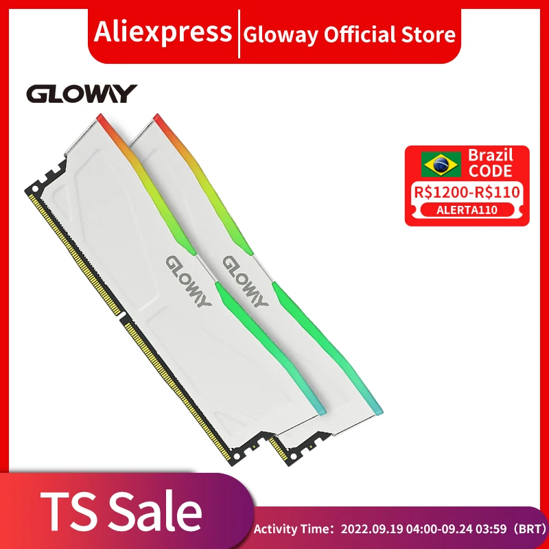 Gloway memoria ram ddr4 3200mhz rgb (8gbx2) 3600mhz (16gbx2) 32gb para ...