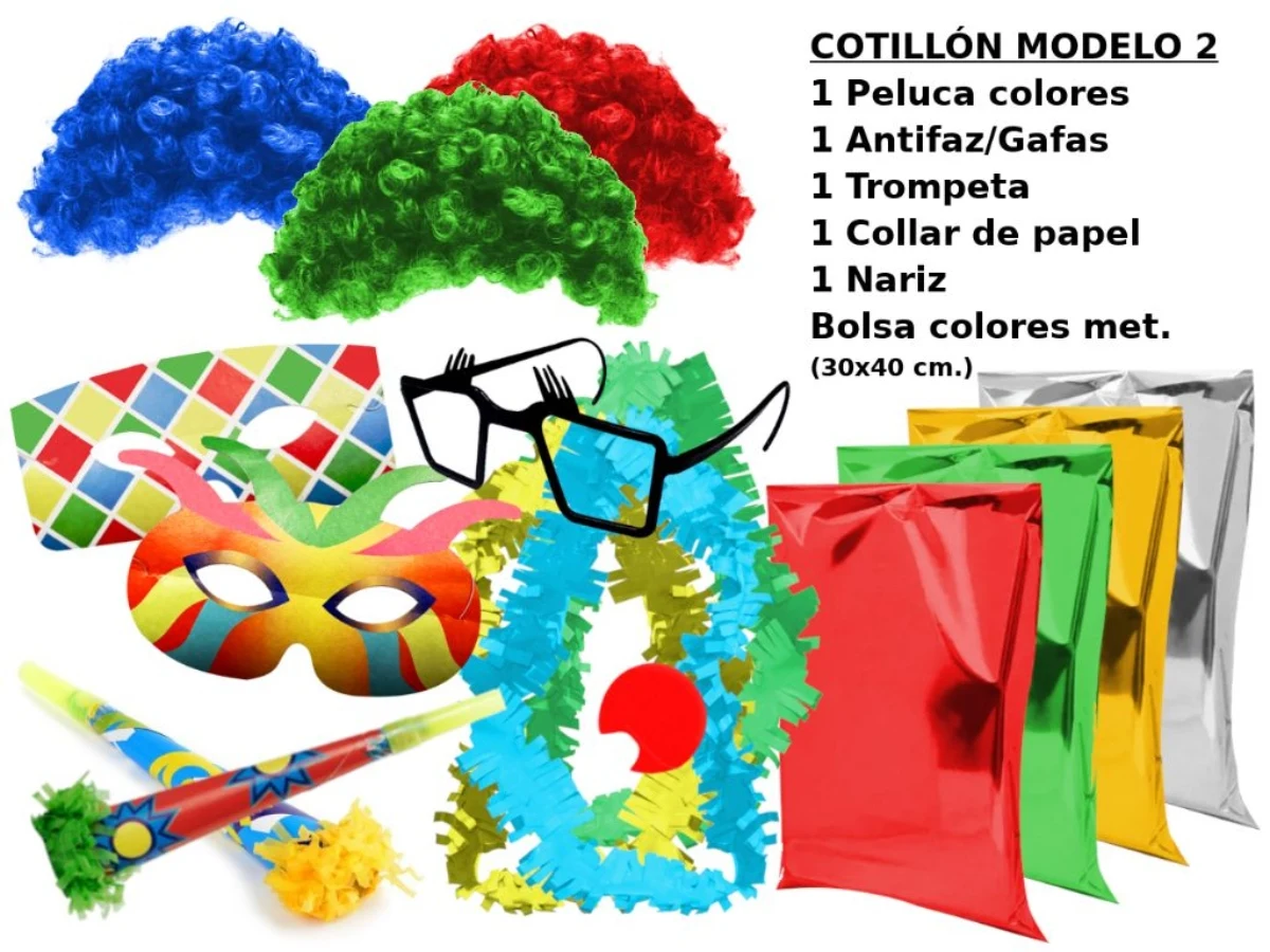 CAPRILO-batch-of-10-bags-of-decorative-party-favors-wig-colors-Party ...