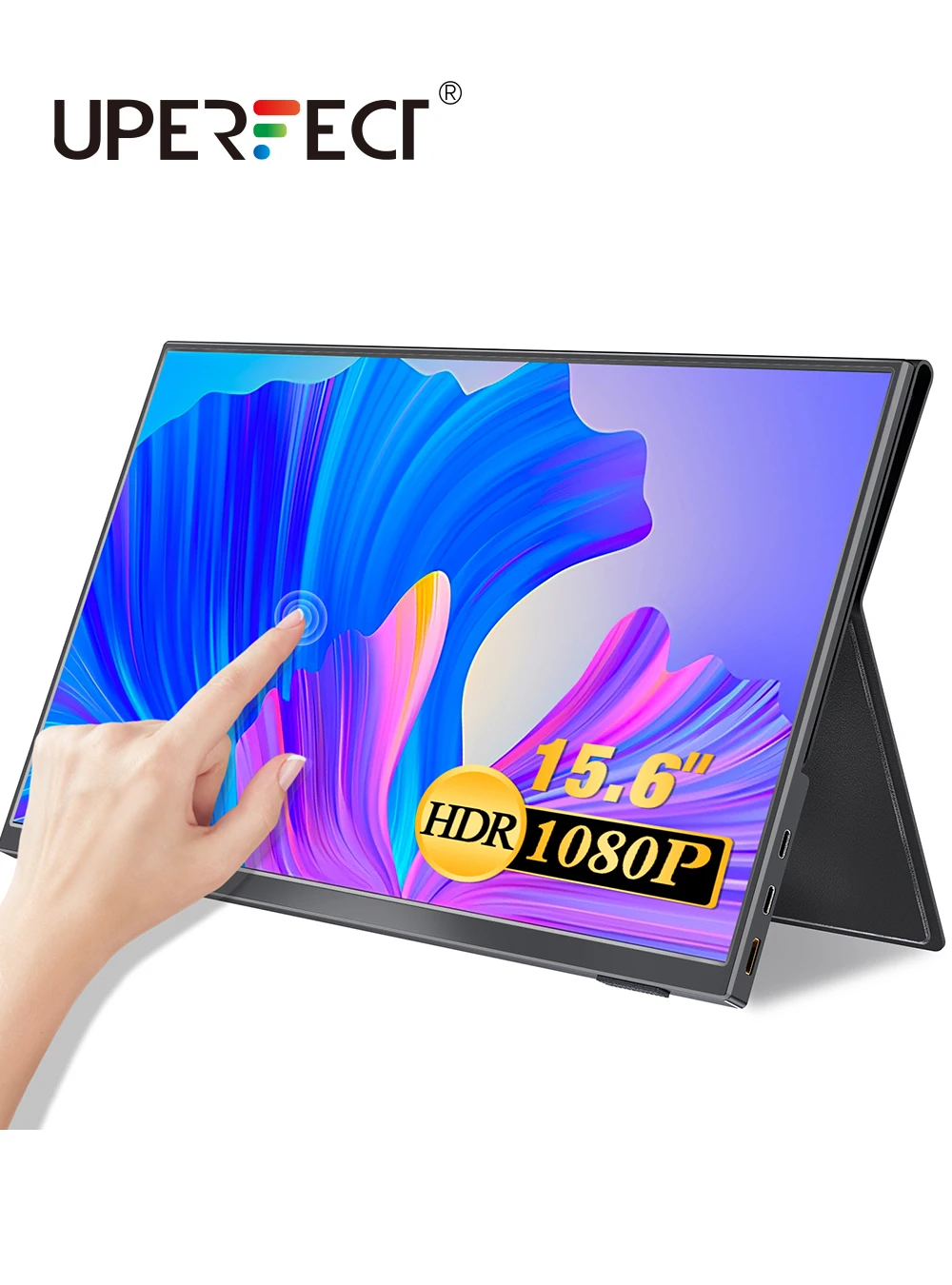 Monitor portátil UPERFECT 15,6 '' FHD IPS USB C 10 pontos touchscreen ...