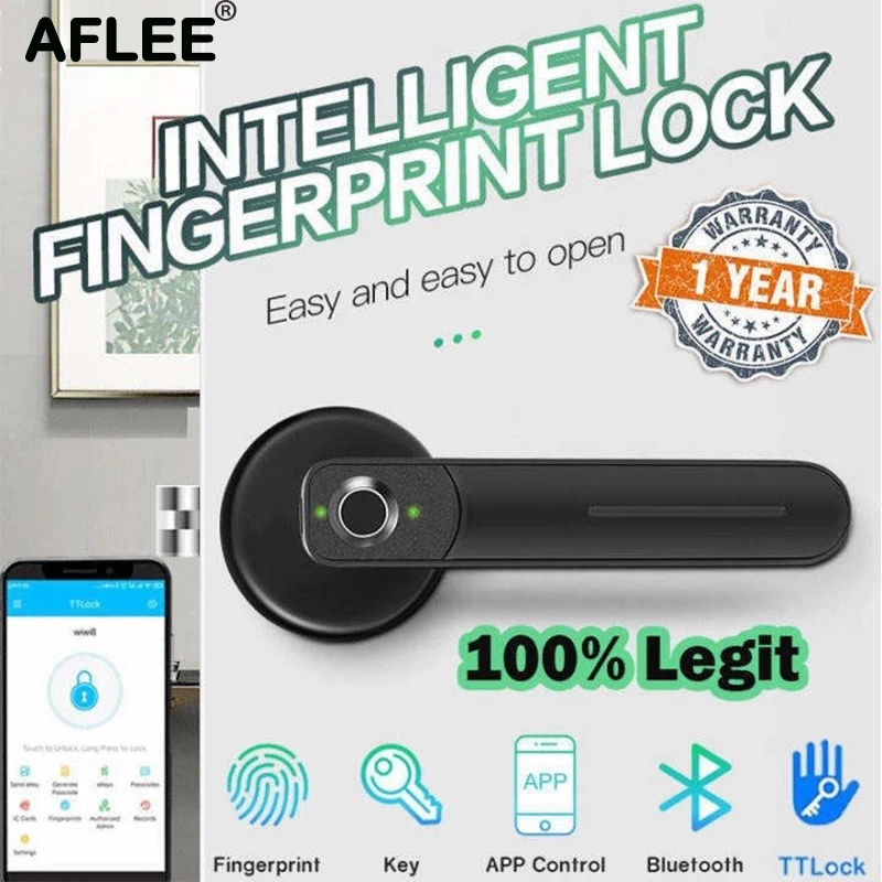 Fingerprint-Door-Lock-with-Key-Password-Lock-Smart-Digital-Lock ...
