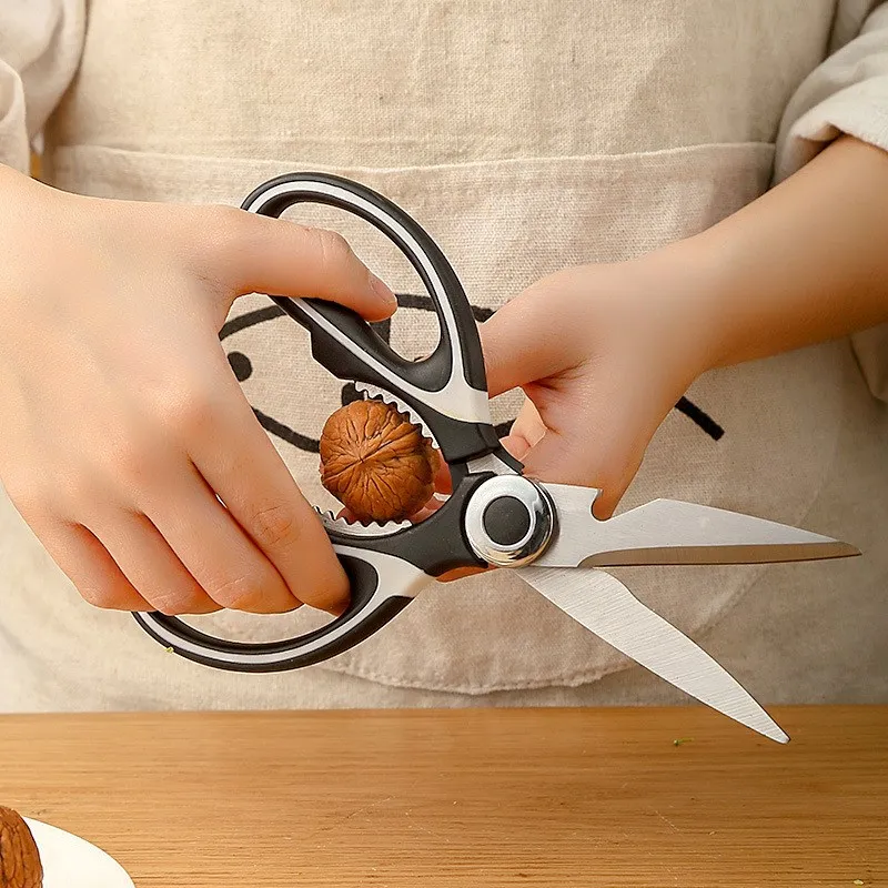 Kitchen Scissors Stainless Steel Fish Scissors Chicken Cutter Vegetable ...