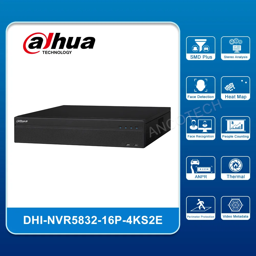 Dahua 32/64 Channel 2u 8hdds 16poe 4k & H.265 Pro Network Video ...