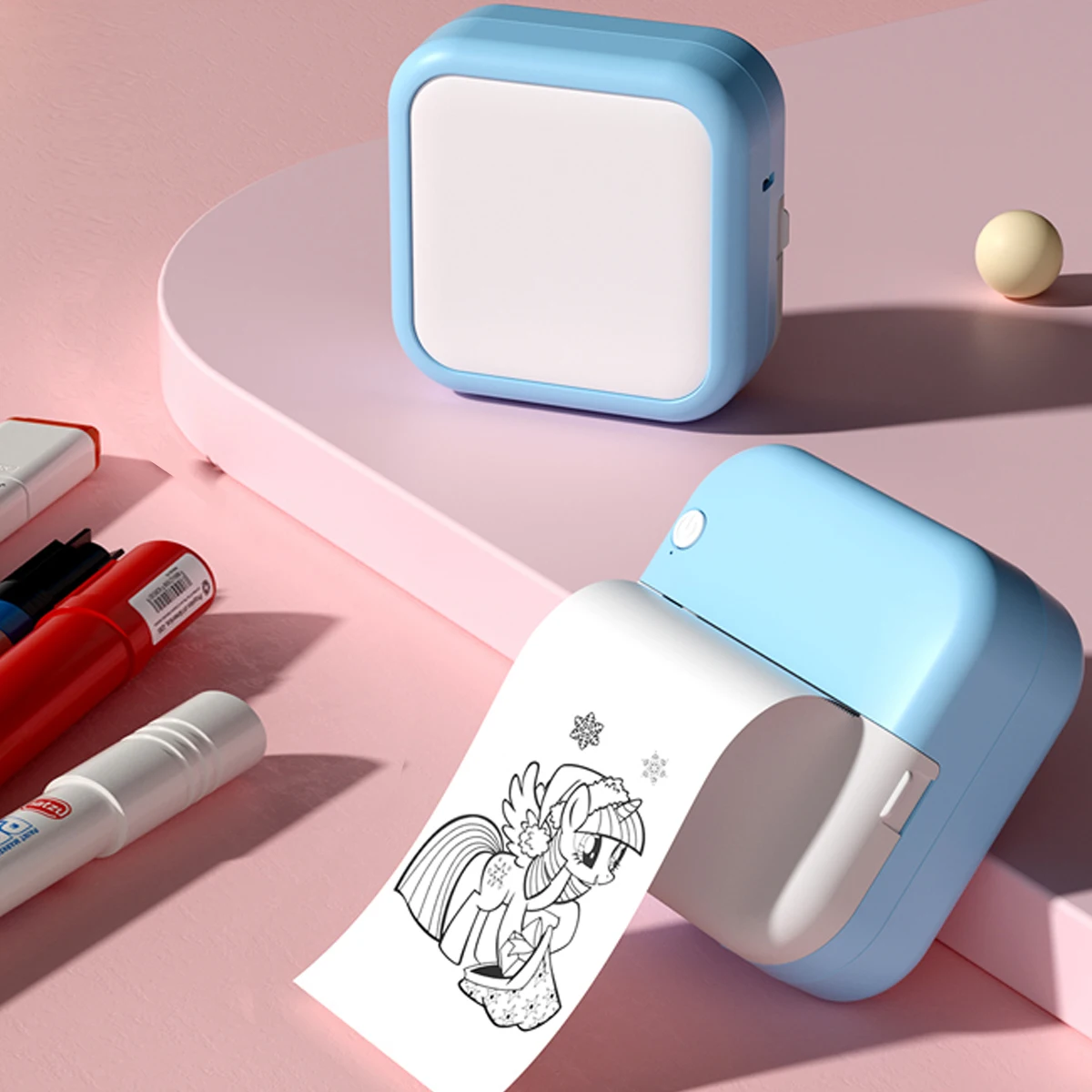 Mini-Printer-Bluetooth-Pocket-Thermal-Printer-Inkless-Study-Notes-Self ...