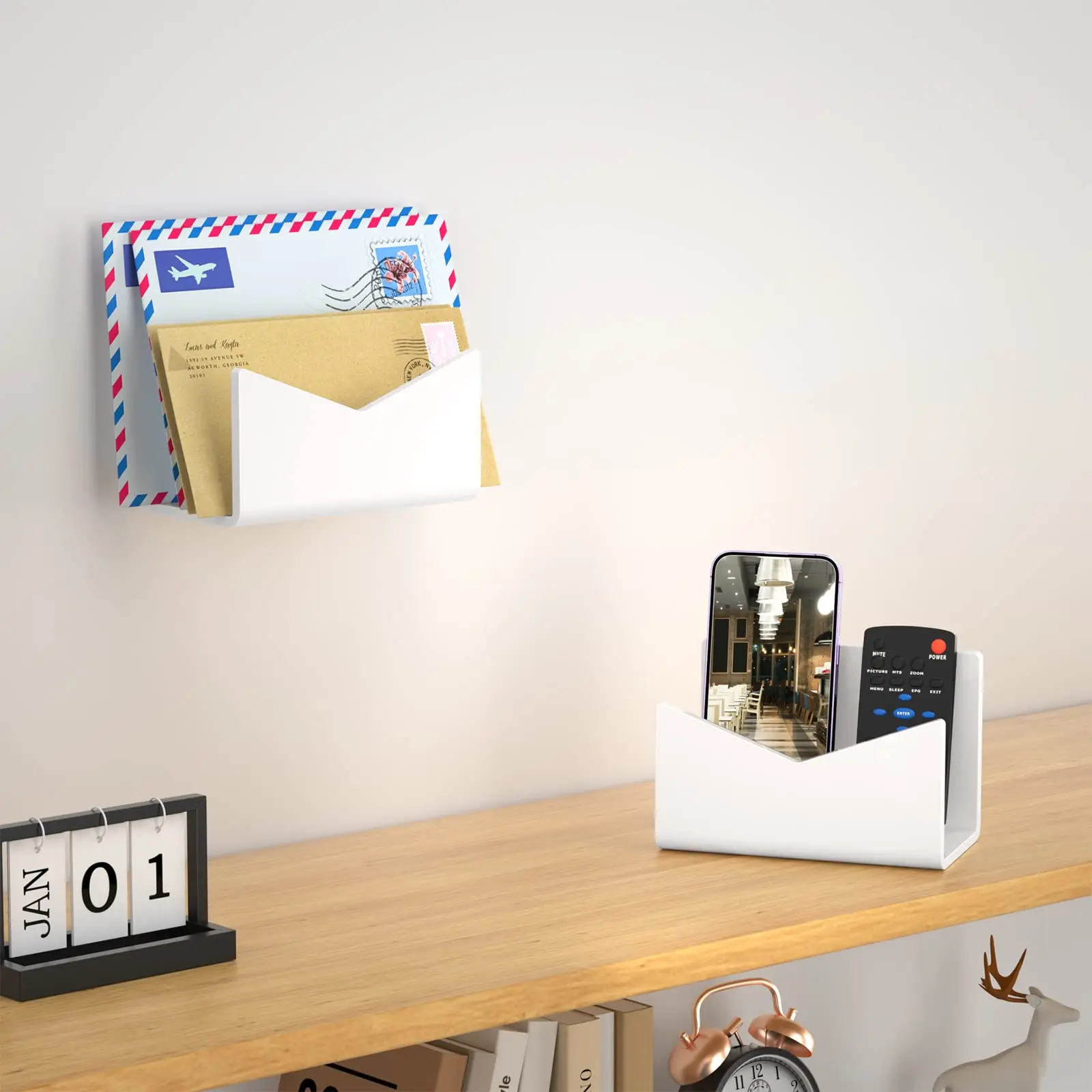 Acrylic-Mail-Holder-for-Desk-Mail-Organizer-Countertop-Letter-Holder ...