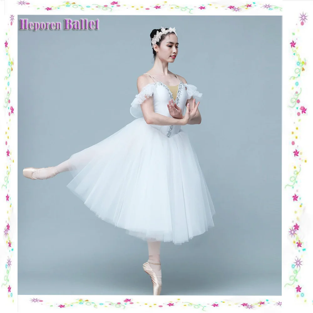 Professional-Female-Adult-Or-Kid-White-Ballet-Costume-With-Wings-Dance ...