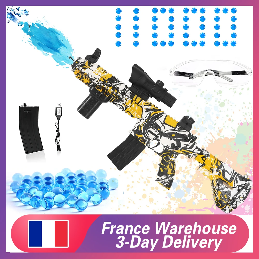 Electric-Splatter-Gun-Gel-Ball-Toy-Gun-M416-Gun-Automatic-With-11000 ...