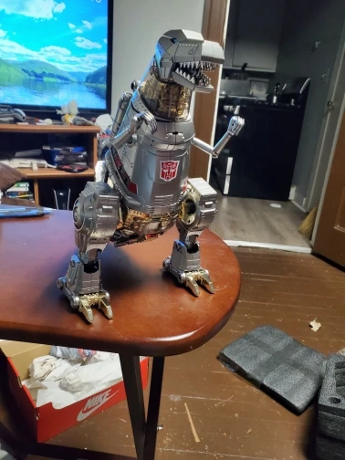 4th Party MP-08 MP08 King Grimlock Reximus Prime Oversized Stainless Steel Color Version ...